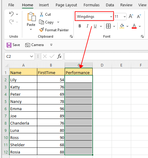 Excel Display Specific Symbol Based On Cell Value