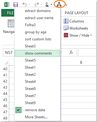 How to display / show worksheet tabs vertically on left side of Excel?