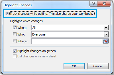 How to accept or reject all changes in Excel?