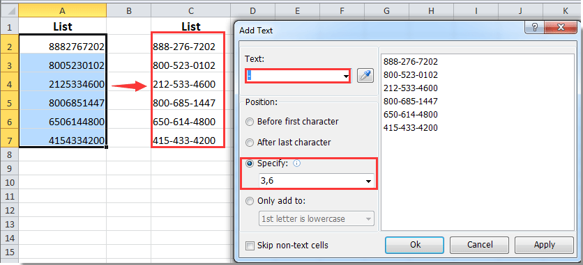How To Add Text In Middle Of Selected Cells In Excel 
