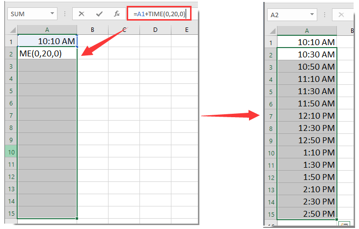 How To Add Time With Hours minutes seconds Increments In Excel 