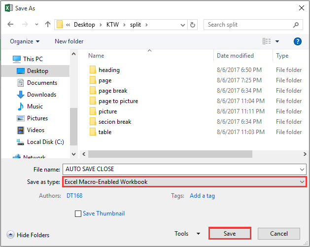 How to automatically save and close an Excel file after a certain idle ...