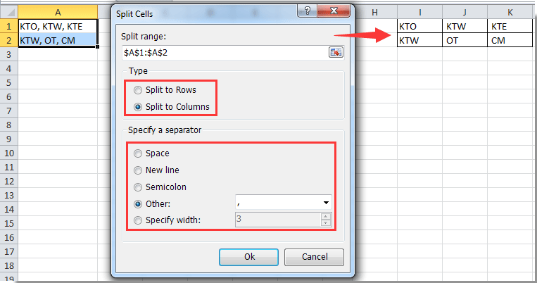 How to break or split address into separated parts in Excel?