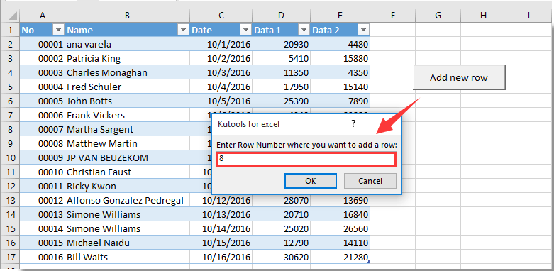 How To Insert A Blank New Row Automatically By Command Button In Excel 