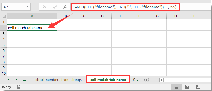 How To Match The Cell Value With Sheet Tab Name Or Vice Versa In Excel 