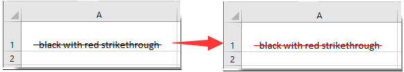 How To Change The Strikethrough Color Without Changing The Color Of The Text In Excel 