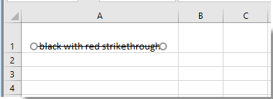 How to change the strikethrough color without changing the color of the ...