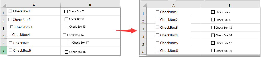 how-to-auto-center-checkbox-in-cell-in-excel