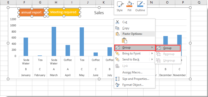 How To Copy Chart With Text Boxes In Excel 