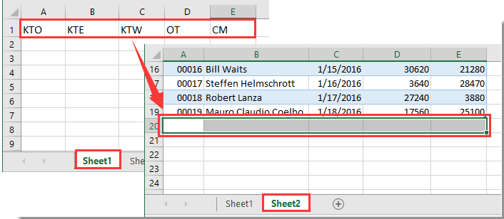 How To Copy Data To Next Empty Row Of Another Worksheet In Excel 