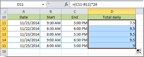 How To Count Or Calculate Hours Worked Between Times In Excel 