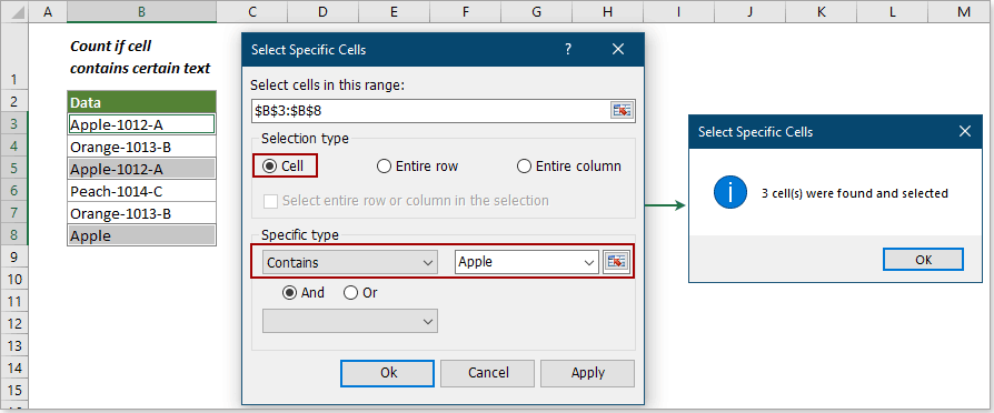 How To Count If Cell Contains Text Or Part Of Text In Excel 