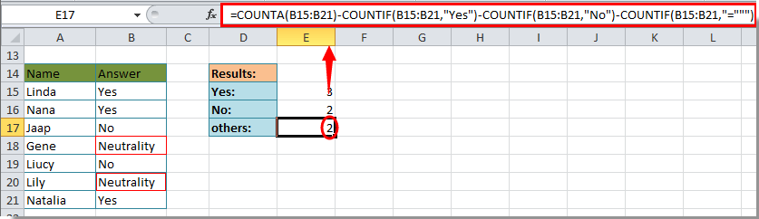 How To Count Number Of Yes Or No Answer In Excel 