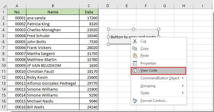How To Create A Command Button To Copy And Paste Data In Excel 
