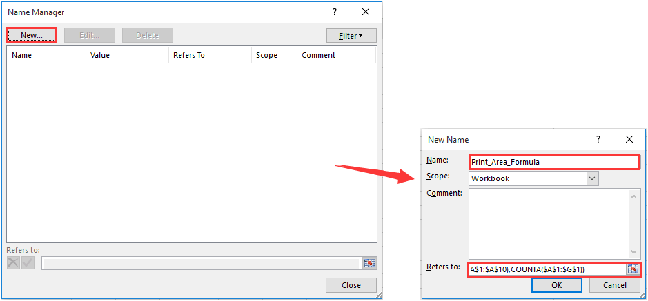 How To Create A Dynamic Print Area In Excel 