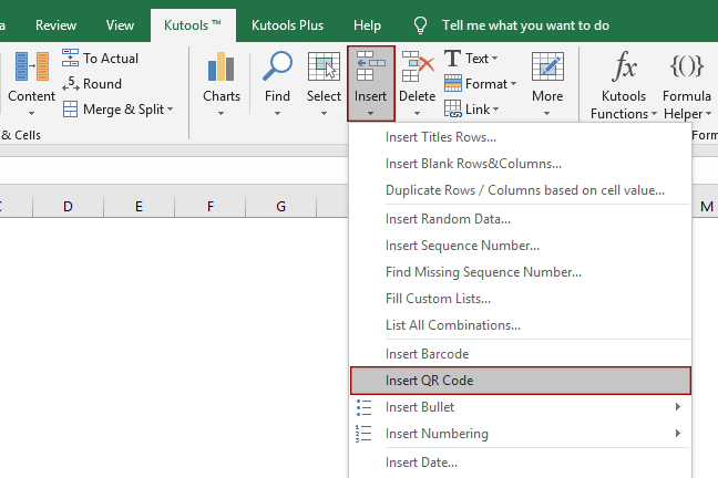 ¿Cómo crear un código qr basado en el valor de la celda en Excel?
