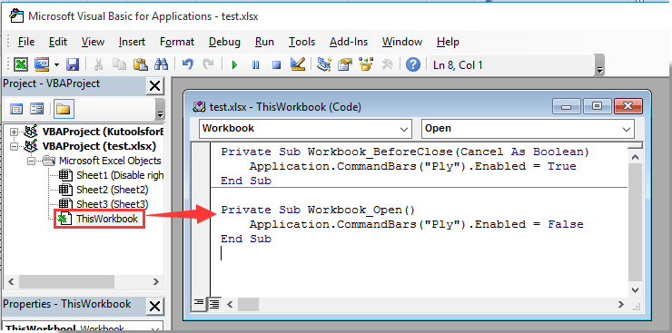 How To Disable Right Click On Sheet Tab In Excel 