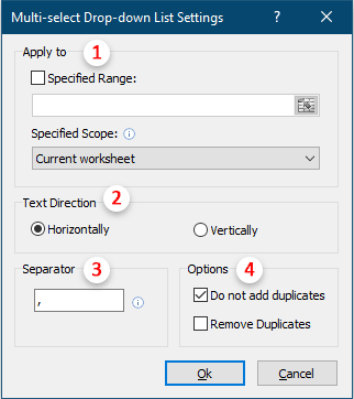 How to create drop down list with multiple selections or values in Excel?