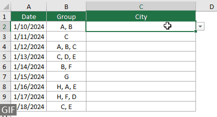 Select multiple items in Excel drop-down list – full guide