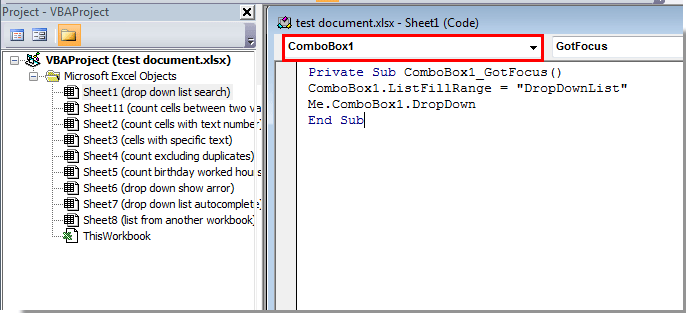 The ultimate guide to searchable drop-down list in Excel