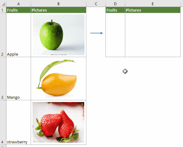 How to insert image or picture dynamically in cell based on cell value in Excel?