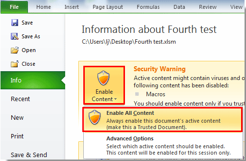 How To Enable Macros In Excel 2013 2010 
