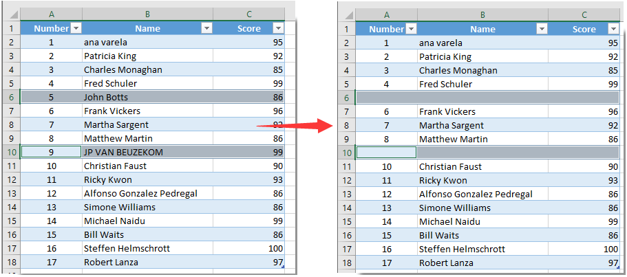 How to exclude certain cell or area from printing in Excel?
