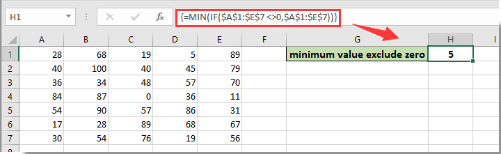  C mo Encontrar El Valor M nimo En Un Rango Que Excluye El Valor Cero En Excel 