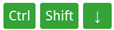 How to extend selection to the end of column or entire row in Excel?