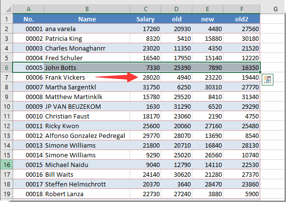 How To Extend Selection To The End Of Column Or Entire Row In Excel