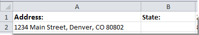 How to extract state, zip code or city from address in Excel?