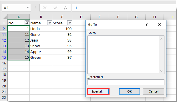 How To Fill Series Of Numbers In A Filtered List Column In Excel 