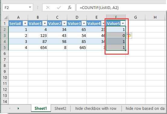 How to filter a worksheet based on a range of cells in another ...