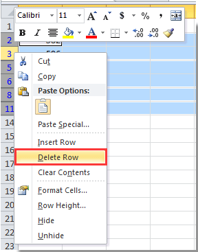 How to filter a list and delete the rest hidden or visible rows in Excel?