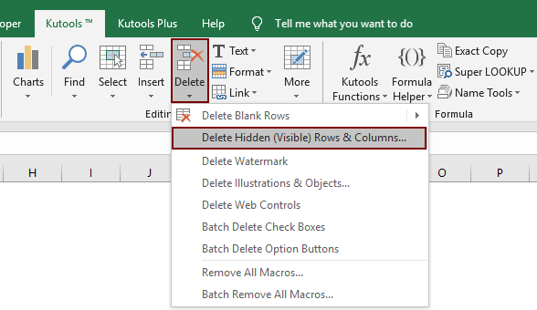 How to filter a list and delete the rest hidden or visible rows in Excel?