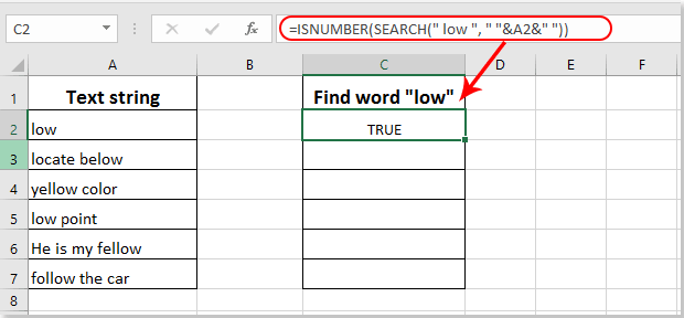 How To Find Exact Word In A String In Excel 