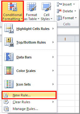 How to conditional format or highlight first occurrence (all unique values) in Excel?