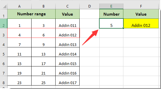How To Return A Value When A Specific Value Exists In A Specific Range 