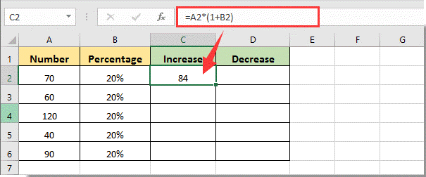 How To Increase Or Decrease Cell Number value By Percentage In Excel 