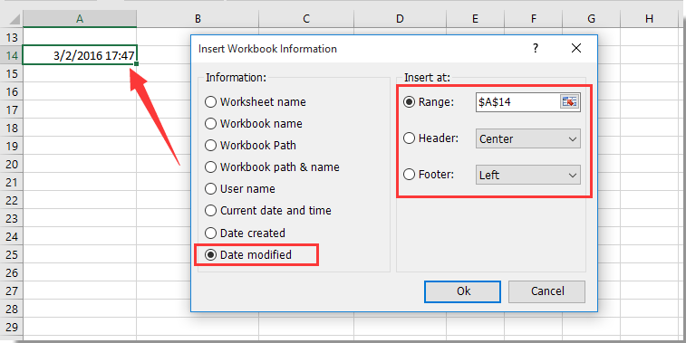 How To Insert Last Saved Timestamp Into Worksheet Cell In Excel 