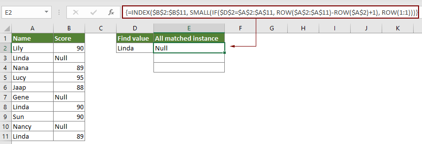how-to-list-all-matched-instances-of-a-value-in-excel