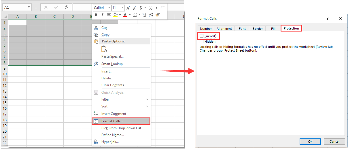 How To Lock Or Protect Cells After Data Entry Or Input In Excel 