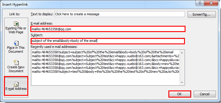 How To Send Email From Excel With Mailto Hyperlink Function 