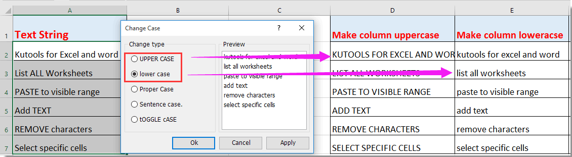 How To Make An Entire Column Capital uppercase Or Lowercase In Excel 
