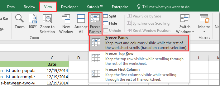 How To Make Header Row Follow When Scroll Down Worksheet In Excel 