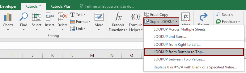 How to find matched value by searching upwards in Excel?