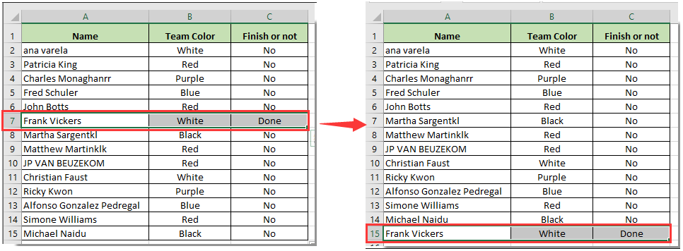 How To Move Entire Row To The Bottom Of Active Sheet Based On Cell Value In Excel 