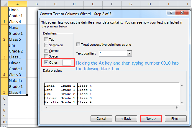 How To Split Multiline Cell Contents Into Separated Rowscolumns In Excel 5281
