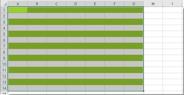 How to apply shading to odd or even (alternative) rows/columns in Excel?