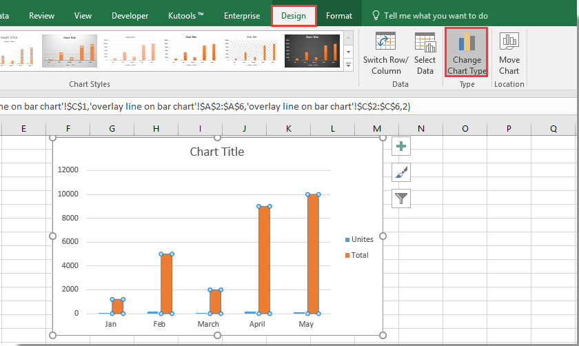 How To Overlay Line Chart On Bar Chart In Excel 